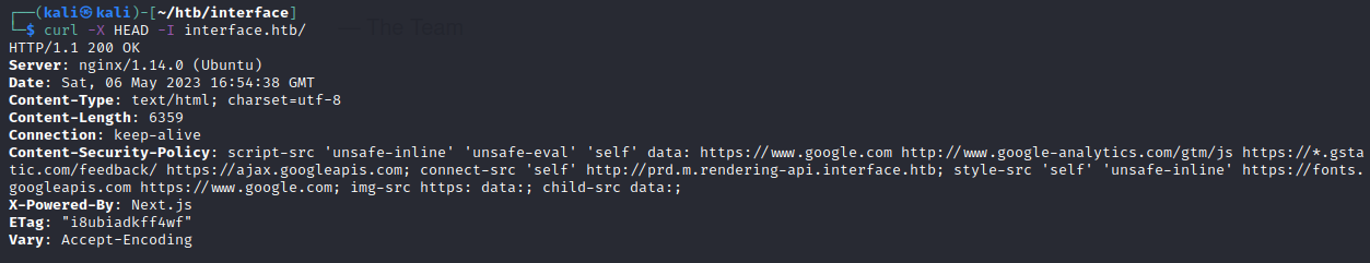 Interface Hackthebox Writeup Thoviti Siddharth 3506